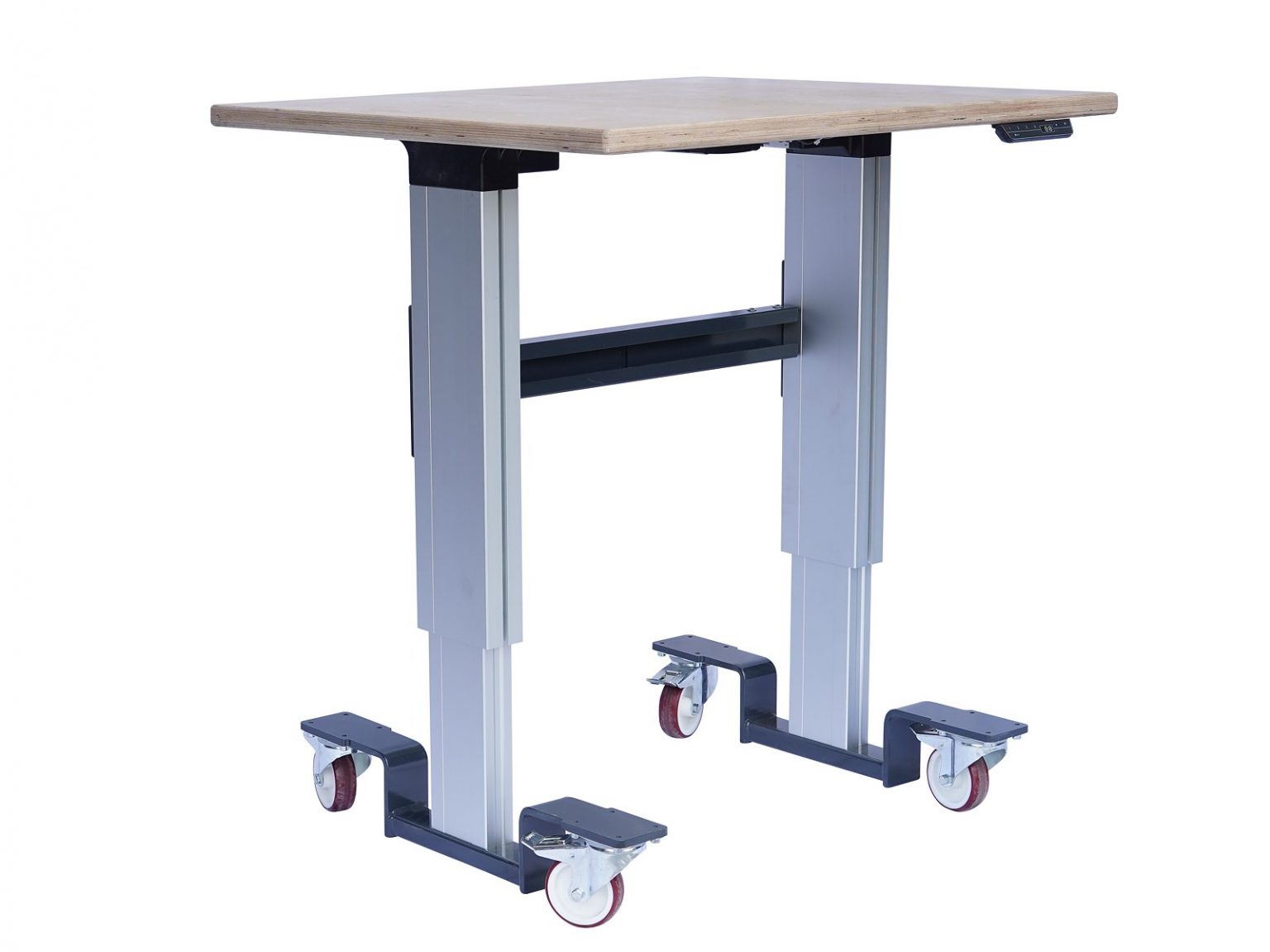 Höhenverstellbarer und fahrbarer Arbeitstisch (180 x 80 cm) wahlweise ...