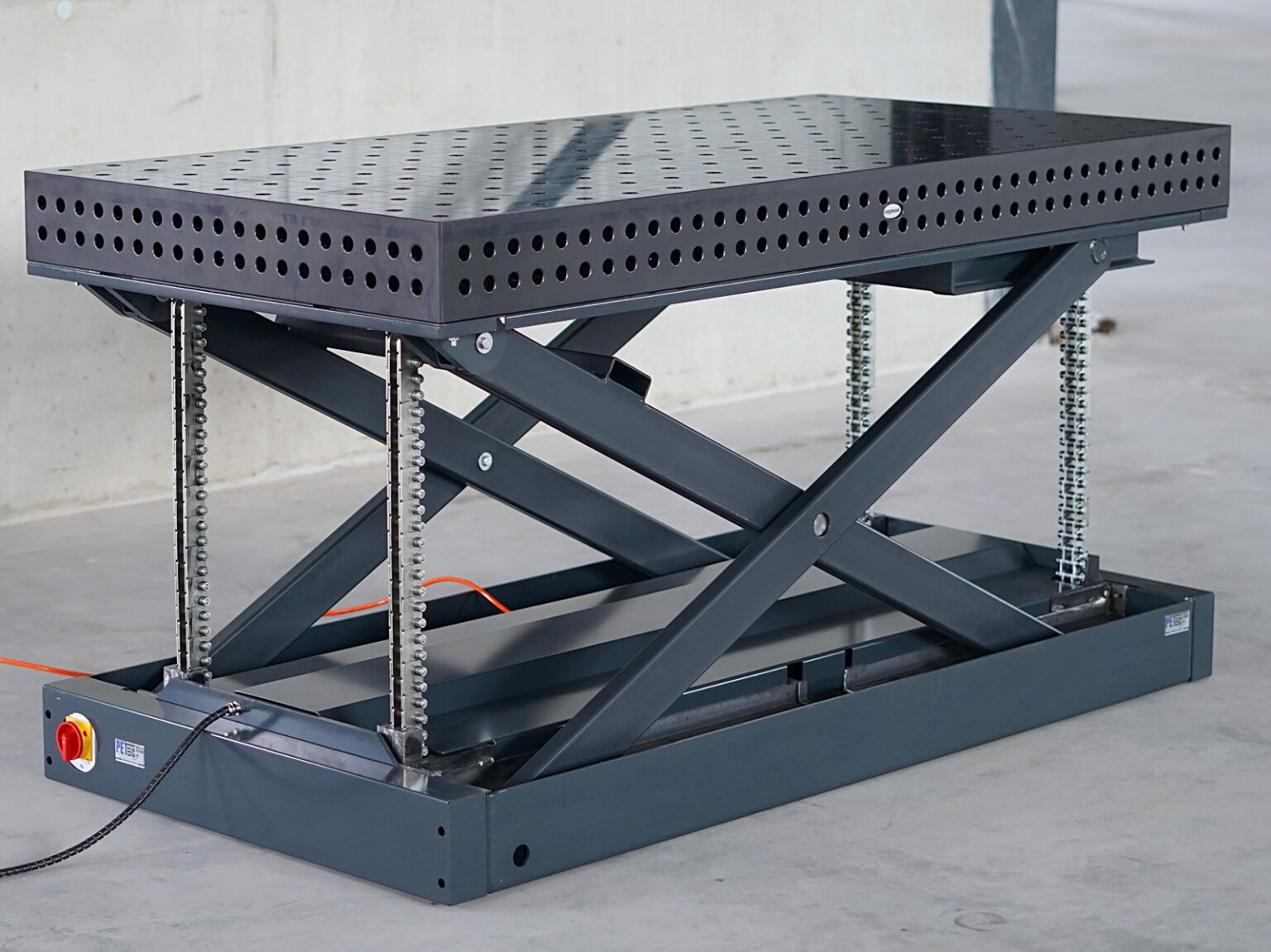 Hydraulikfreie Scherenhubtische von PETec – Sicher & Präzise